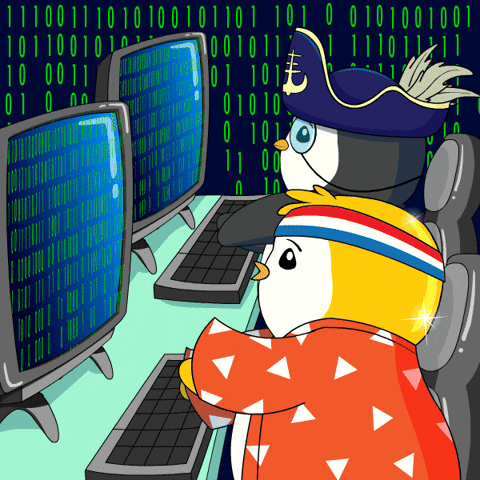 Tech Coding GIF by Pudgy Penguins - Find & Share on GIPHY