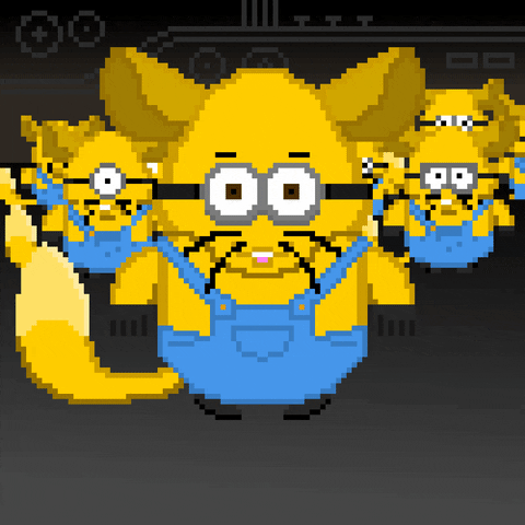 Pixel Minions GIF by Noah Malloy - Find & Share on GIPHY