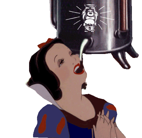 Snow White Coffee Stickers - Find & Share on GIPHY