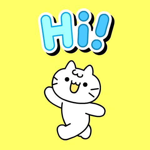 Waving White Cat GIF by Mikitti - Find & Share on GIPHY