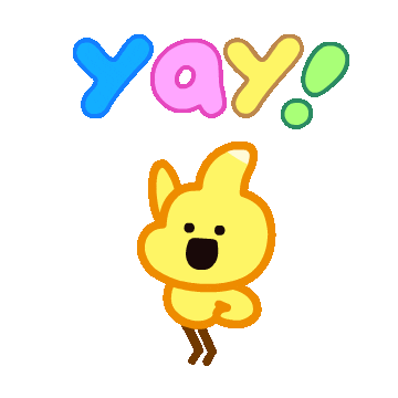Happy Yahoo Sticker by DINOSALLY - Find & Share on GIPHY