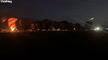 Leaving Now Hot Air Balloon GIF by GIF IT UP