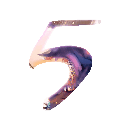 Number 5 Sticker By Jorgemariozuleta number-5-sticker-by-jorgemariozuleta