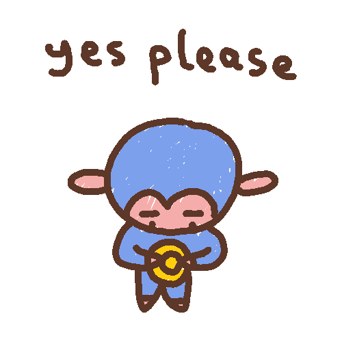 Yes Please Hello Sticker by Simian Reflux for iOS & Android | GIPHY