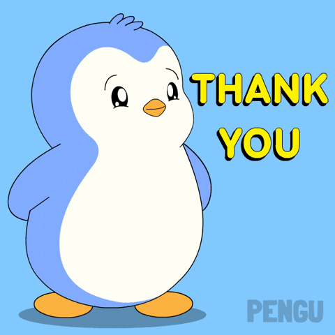 Thank U GIF by Pudgy Penguins - Find & Share on GIPHY