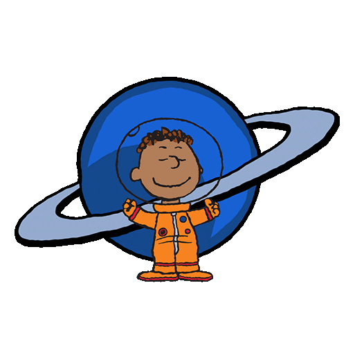 Happy Outer Space Sticker by Peanuts - Find & Share on GIPHY
