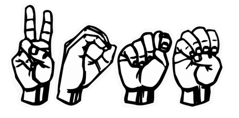 Voting Sign Language Sticker by Ryan Seslow for iOS & Android | GIPHY