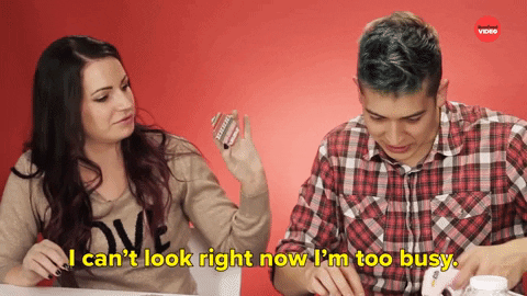 Christmas Im Busy GIF by BuzzFeed - Find & Share on GIPHY