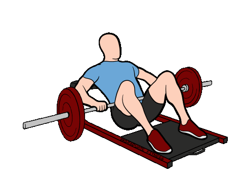 Barbell Hip Thrust Stickers - Find & Share on GIPHY