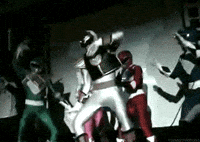 Power Rangers Dancing Gif