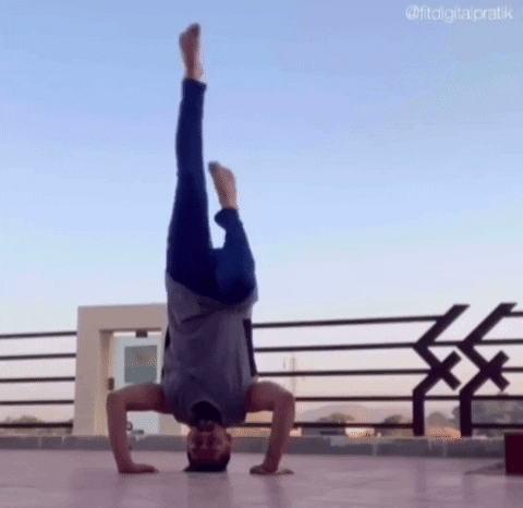 Sirsasana GIFs - Get the best GIF on GIPHY