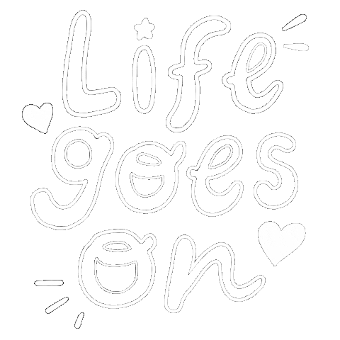 Life Goes On Sticker by Katie Lyons for iOS & Android | GIPHY