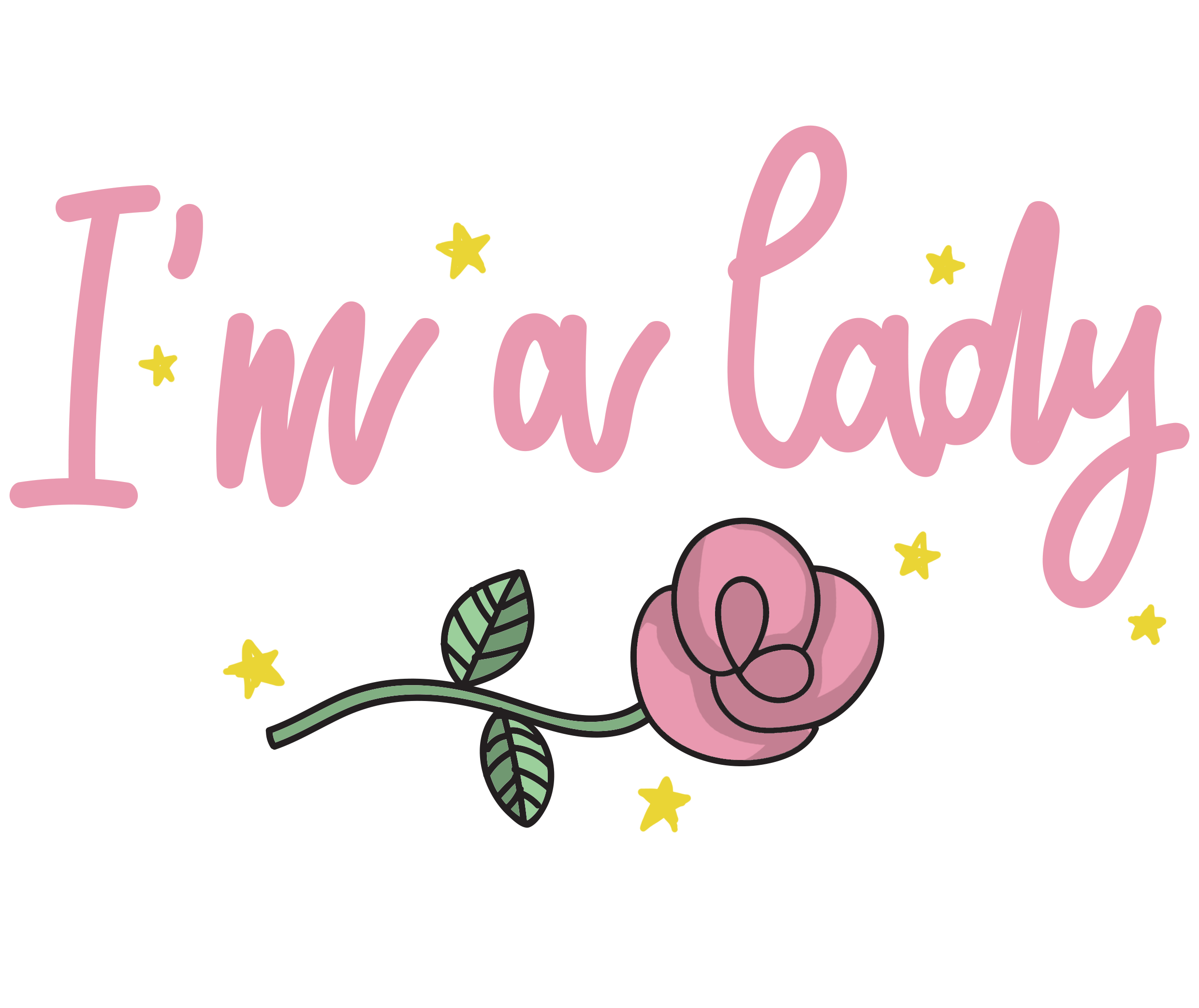 The Lady Pink Sticker by Giobi for iOS & Android | GIPHY