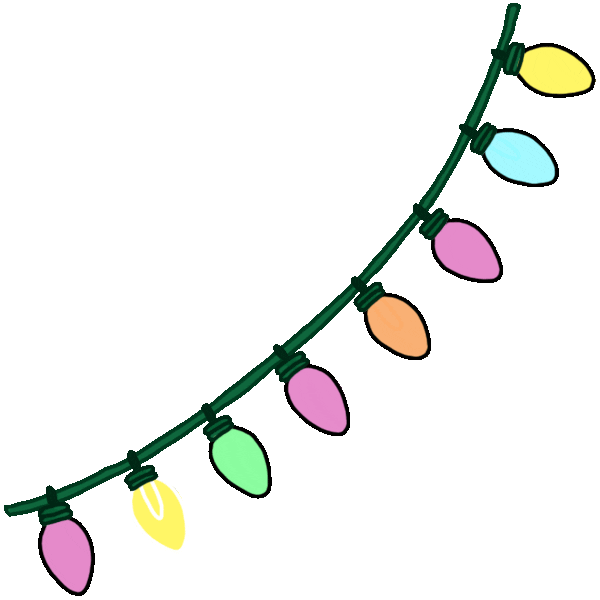 Twinkling Christmas Lights Gif