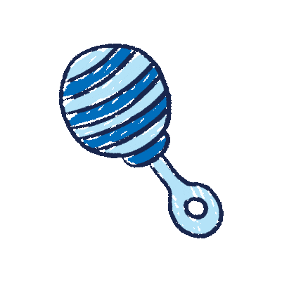 Blue Baby Rattle