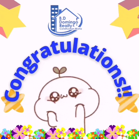 Congratulations Congrats GIF by BDDRC - Find & Share on GIPHY