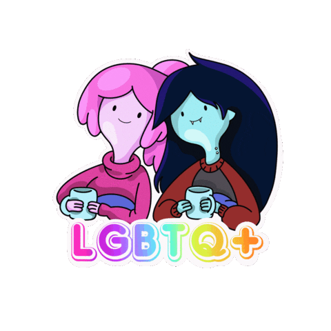 Adventure Time Rainbow Sticker for iOS & Android | GIPHY
