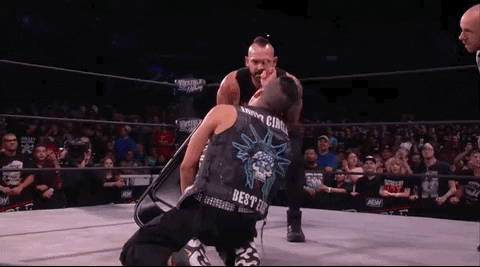 Pro Wrestling Middle Finger GIF by ALL ELITE WRESTLING - Find & Share ...