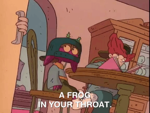 Frog-in-throat GIFs - Get the best GIF on GIPHY
