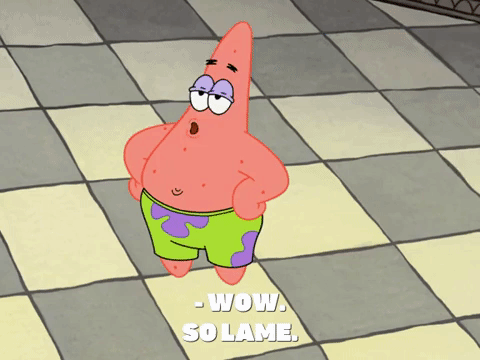 Spongebob Not Lame Gif