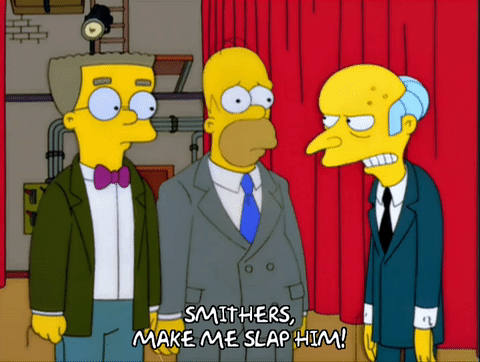 Homer Simpson Waylan Smithers GIF - Find & Share on GIPHY