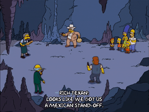 Mexican Standoff Cartoon