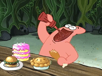 Gif De Patrick Comiendo