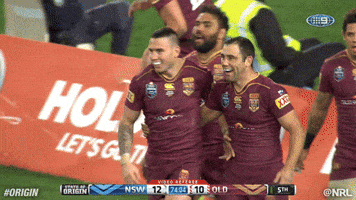 Rugby League Hug GIF by NRL - Find & Share on GIPHY