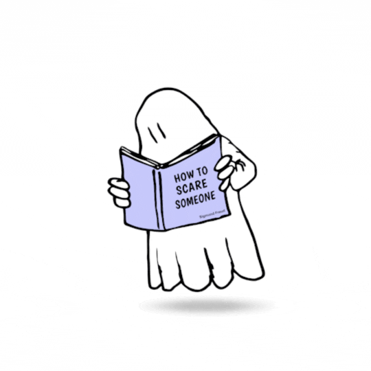 Book Ghost GIF by Omer - Find & Share on GIPHY