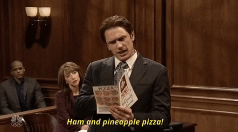James Franco Ham And Pineapple Pizza GIF by Saturday Night Live - Find ...
