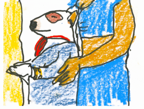 Spuds Mackenzie Dance GIF by James Thacher - Find & Share on GIPHY