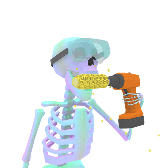 Skeleton Corn GIF by jjjjjohn - Find & Share on GIPHY