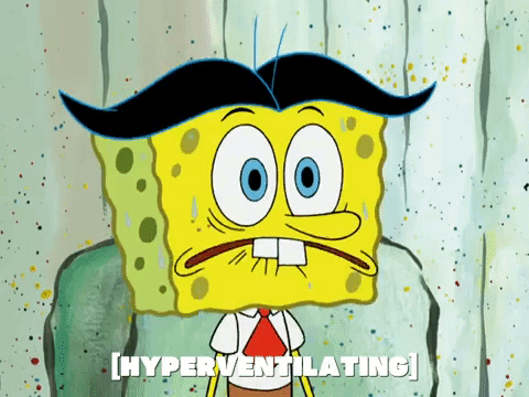 Hyperventilating Gif Spongebob