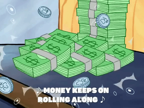 Rolling In Money Animated Gif