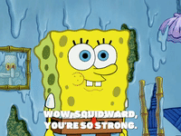 Spongebob Flexing Gif