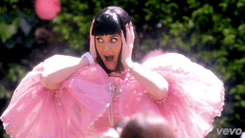 Excited Katy Perry GIF by Vevo - Find & Share on GIPHY