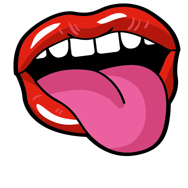 Cartoon Tongue Clipart