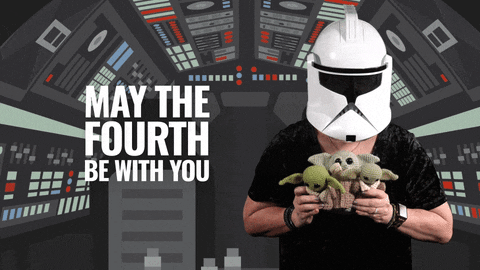 May The Fourth Be With You Star Wars Gif By Sticker - Find & Share on GIPHY