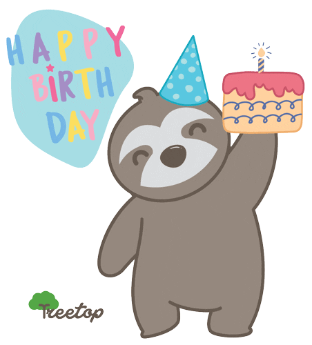 Happy Birthday Sloth Gif