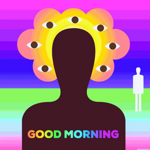 Good Morning Eyes GIF by PEEKASSO - Find & Share on GIPHY