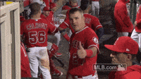 Mike Trout Robbing Home Run Gif