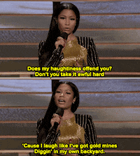 Nicki Minaj Laughing Gif