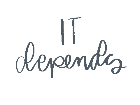 It Depends Physical Therapy Sticker for iOS & Android | GIPHY