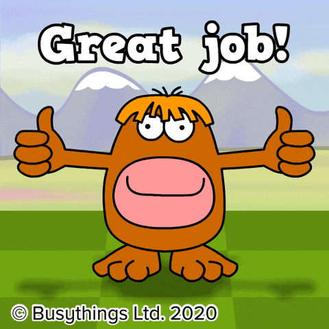 Happy Great Job GIF by Busythings - Find & Share on GIPHY