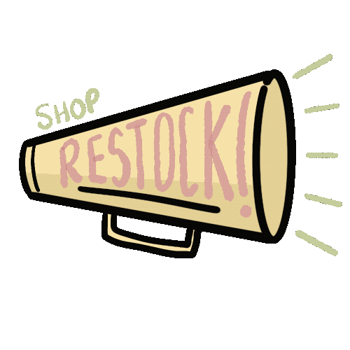 Shop Restock Sticker by Freckle & Fern Ceramics for iOS & Android | GIPHY
