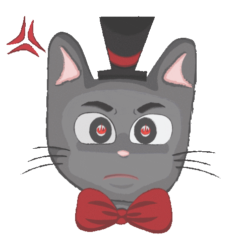 Angry Top Hat Sticker by mi-mariposita for iOS & Android | GIPHY
